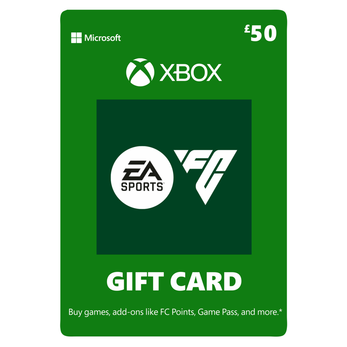 Buy Microsoft Xbox Live Gift Card UK 50 GBP EA FC 25 XBOX DIGITAL ShopTo
