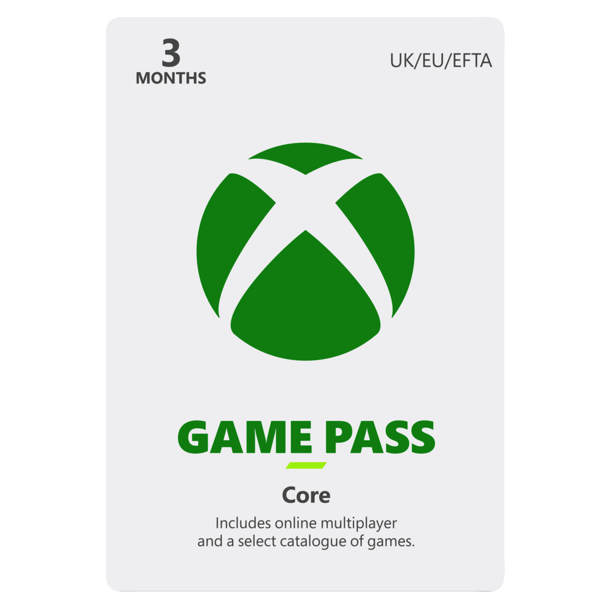 Buy Xbox Game Pass Core 3 Month Membership XBOX DIGITAL - ShopTo.net