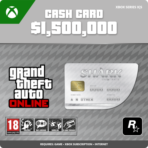 Buy GTA Online: Great White Shark Cash Card XBOX DIGITAL - ShopTo.net